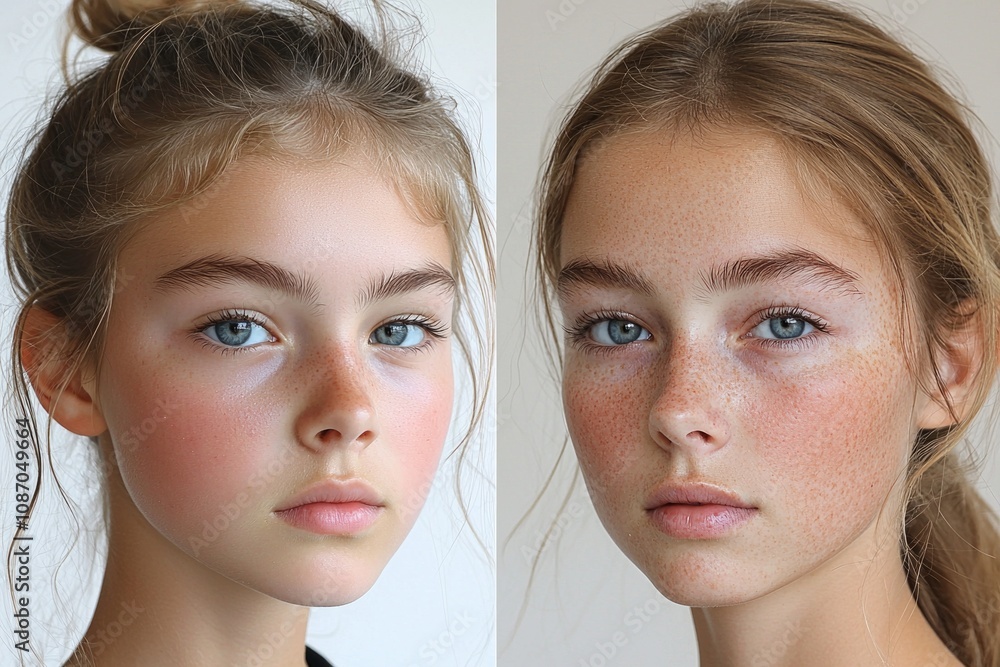 detailed comparison highlights distinct features youthful and aged ...