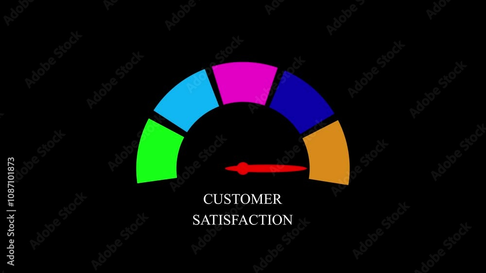 satisfaction speedometer with animated emoticons satisfaction gauge bar ...