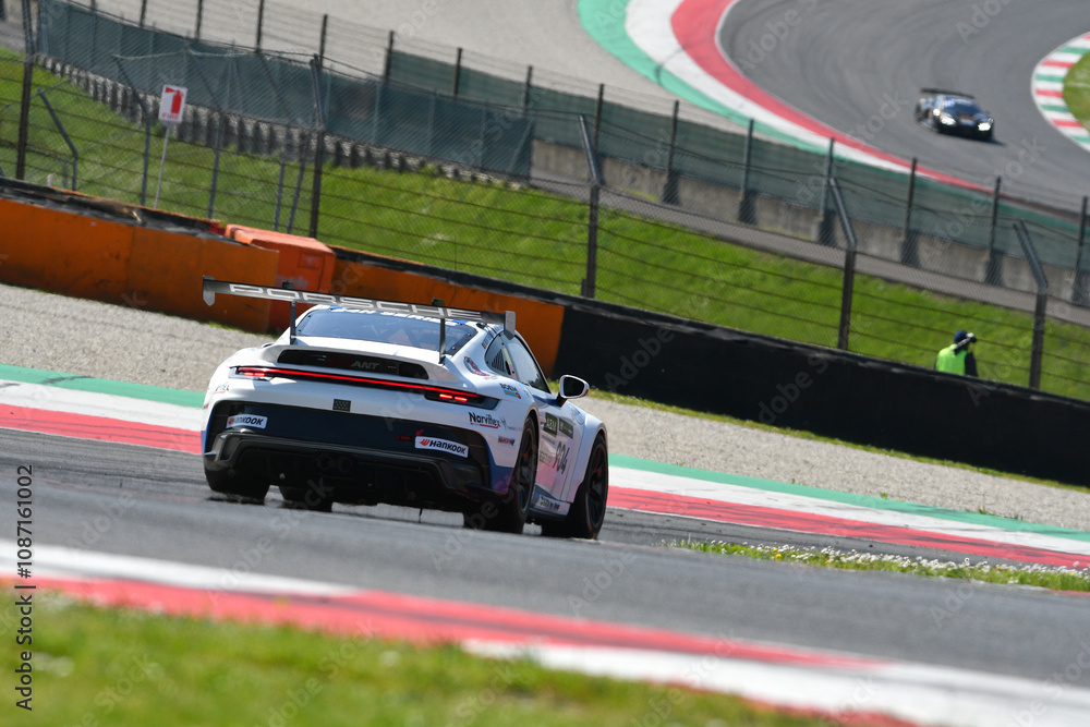 Scarperia, 23 March 2024 Italy: Porsche 911 GT3 Cup (992) of Team Red ...