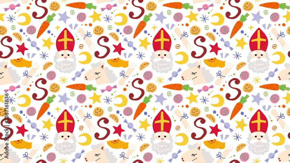 Bright colored background, looping animation, moving diagonally upward ...