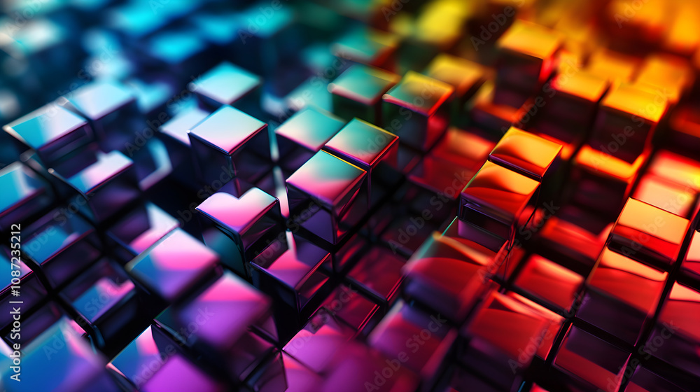 Stunning Representation of 3D pixels in Web Development and Design ...