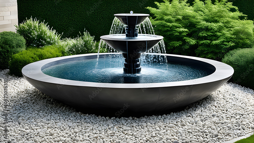 Unique fountain design, gorgeous fountain, modern fountain in the ...