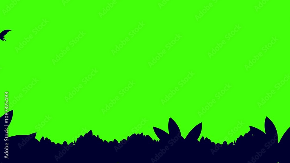 Animated video of pterodactyls flying and a tyrannosaurus rex running ...