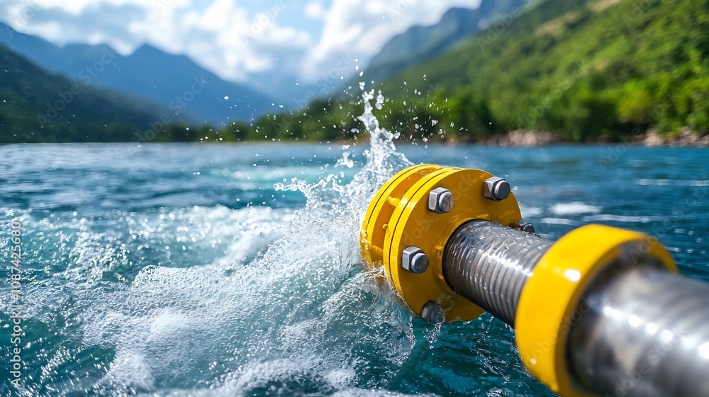 Foto de Mechanical engineer designs and constructs a water turbine ...