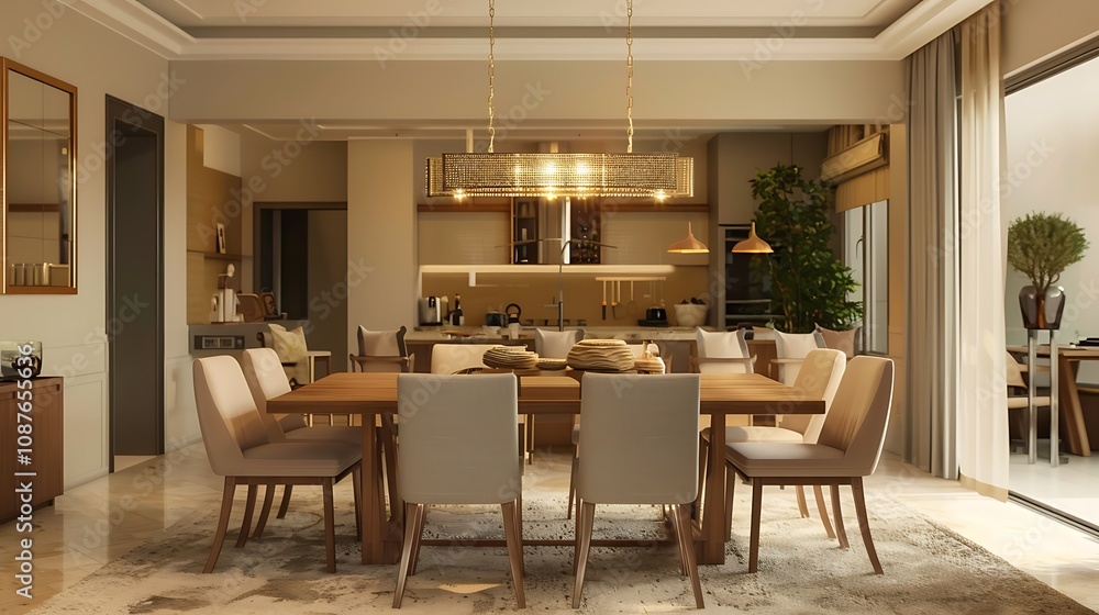 Feng Shui Inspired Contemporary Dining Space, modern design, balanced ...