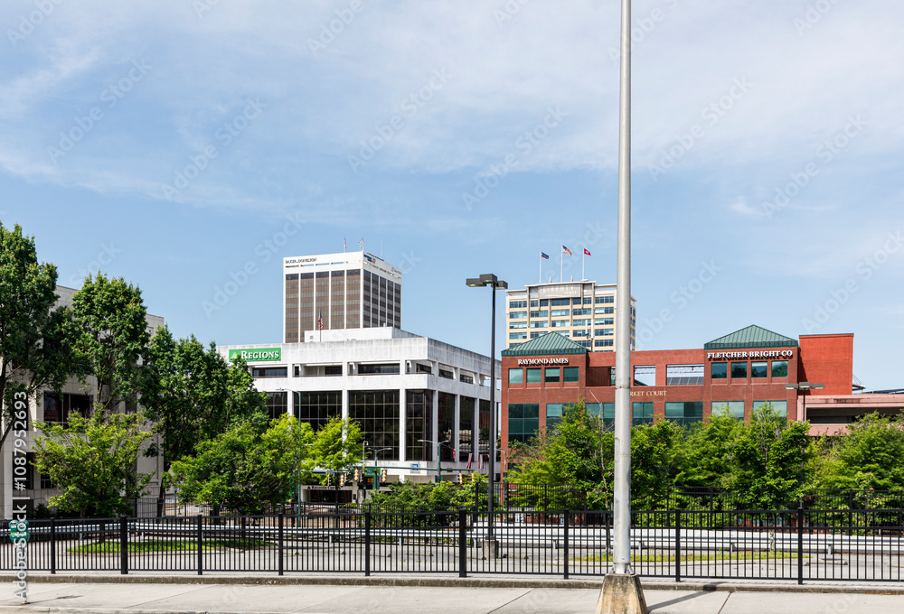 CHATTANOOGA, TN, USA-9 MAY 2021:Part of the Chattanooga skyline ...