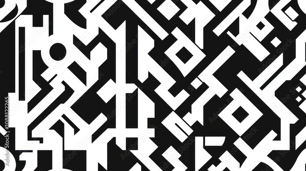 Arabic calligraphy in traditional Kufic style, geometric patterns ...