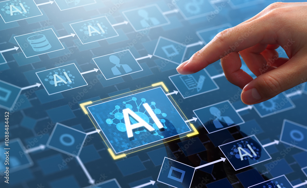 Automation of workflow with artificial intelligence AI. Intelligent ... Automation of workflow with artificial intelligence AI. Intelligent ...