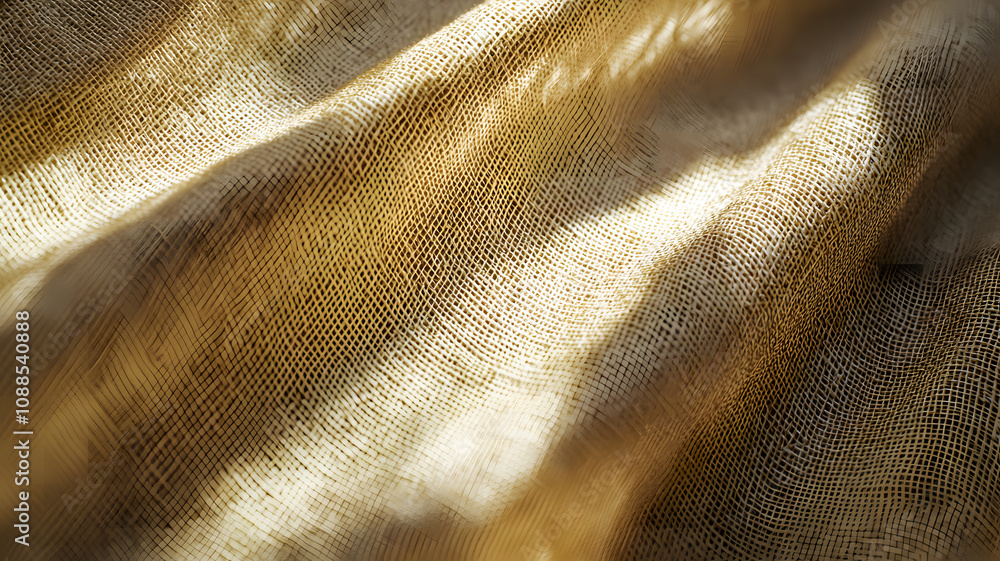 faded burlap fabric texture with soft lighting creates warm, inviting ...