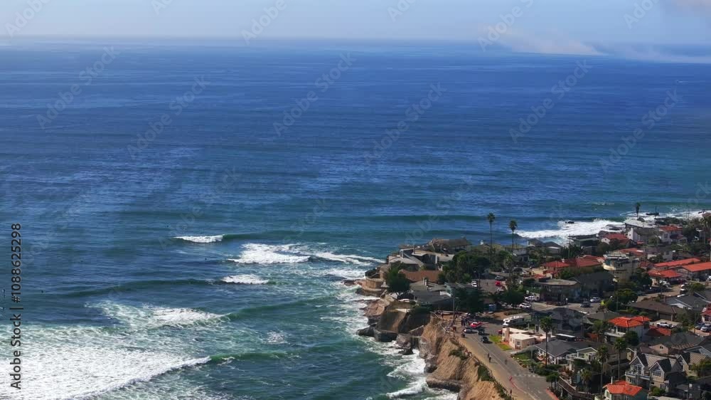 Santa Cruz Pleasure Point Park Private beach Opal Cliffs California ...