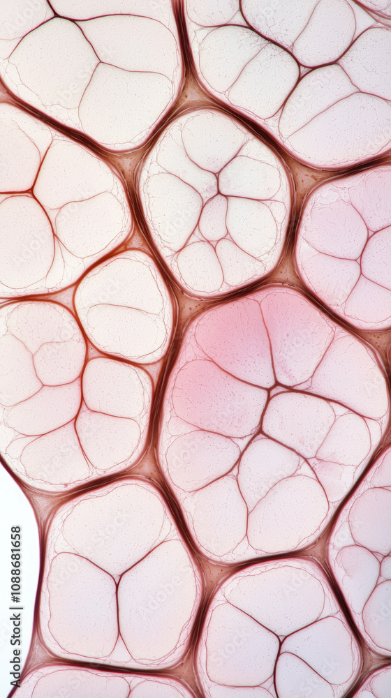 Tissue Culture Plant Science Concept. A close-up view of adipose tissue ...