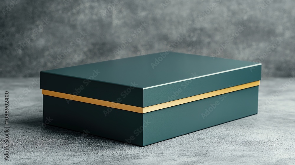 Elegant luxury packaging box design studio setting product mockup ...