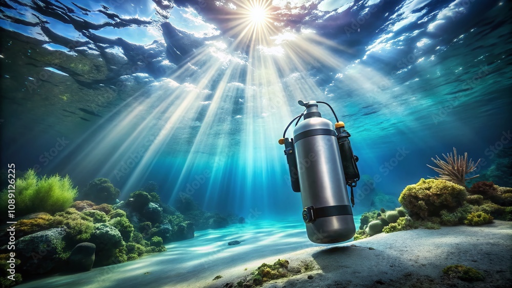 Captivating Conceptual Photography of Scuba Tank with BCD Displaying ...