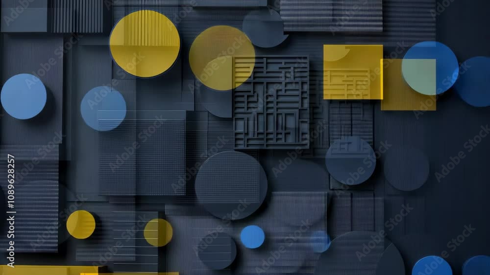 Bento grid layout with modern graphic design elements in gray color on ...