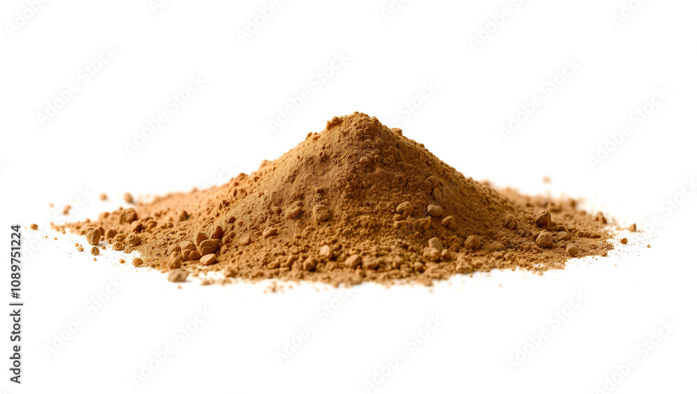 soil powder and dust pile, brown dirt ground powder, graphic element ...
