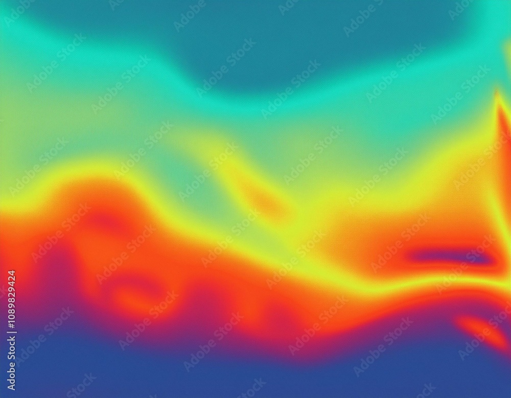 thermal map abstract gradient cold and warm color background with ...