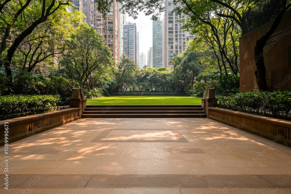 Urban green space city park photography modern environment ground level ...
