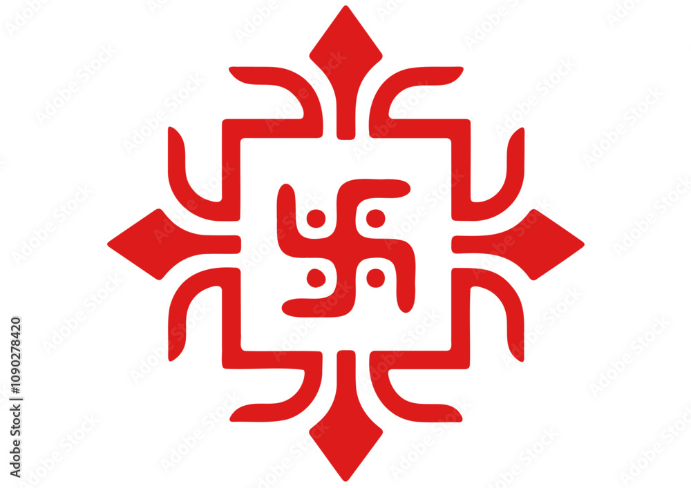 indian OM mantra symbol, indian religious symbol. swastik symbol ...