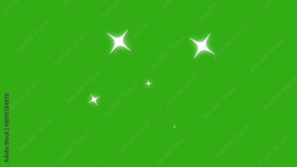 Twinkle star glitter sparkle, white cartoon, flat, vector, doodles ...