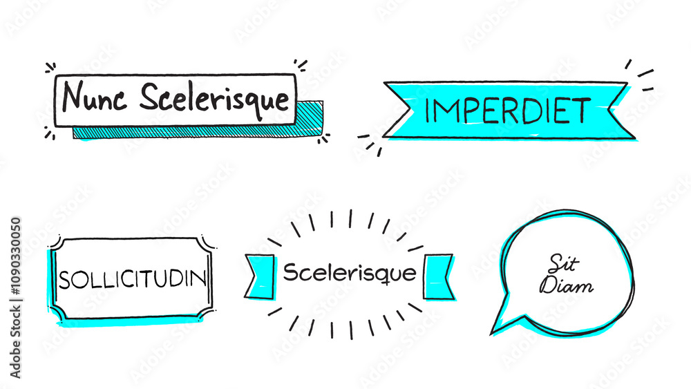 Hand Drawn Titles Stock Template | Adobe Stock