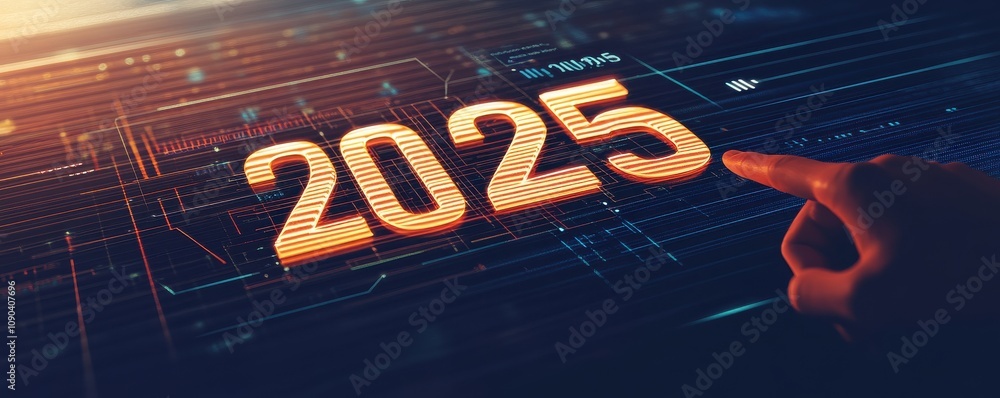 Future vision board mockup for 2025 planning digital workspace ...