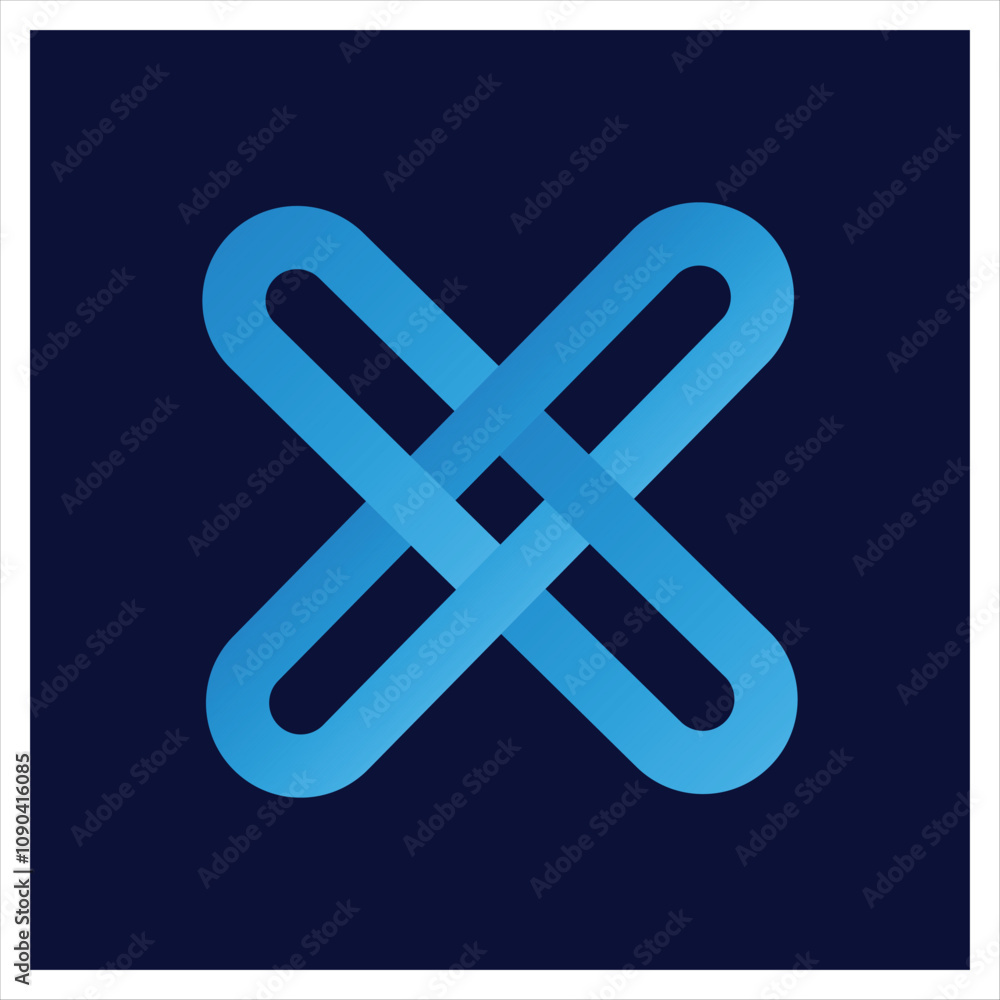 Multiply icon. Multiply math symbols Blue. Illustration of a cross ...