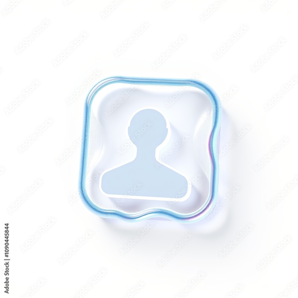3D Enchanting LinkedIn Profile Icon with Morphing Shapes for Digital ...