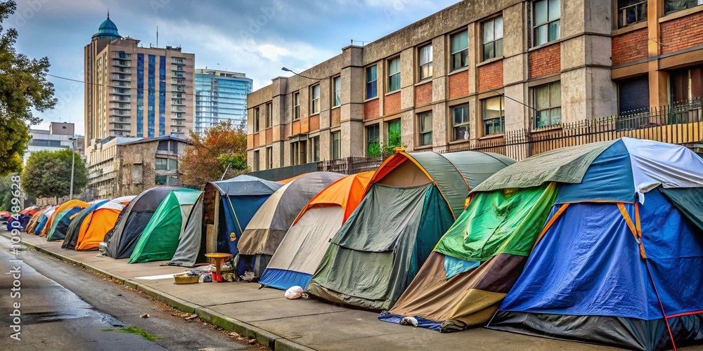 Architectural Photography of Urban Makeshift Tents and Shelters ...
