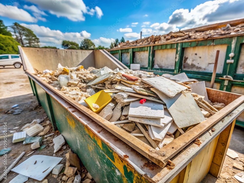 Discarded Drywall Pieces and Plasterboard in Construction Waste ...