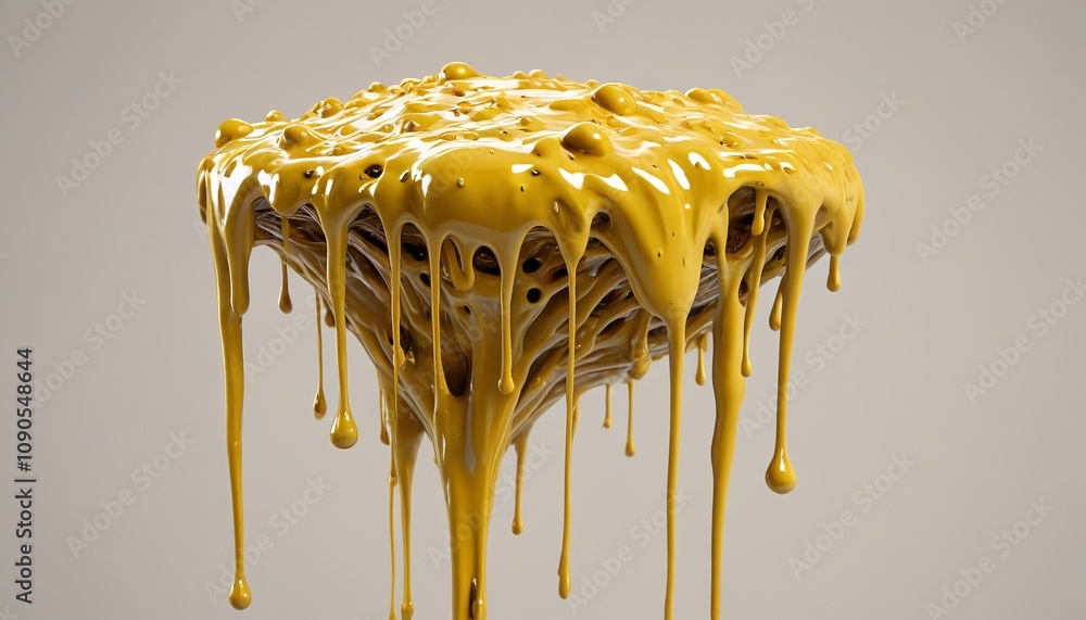 A dirty, dripping mass of goo clinging to an object, slowly spreading ...