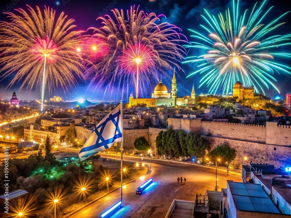 Night Photography Celebrating Israel's 75th Independence Day Yom ...