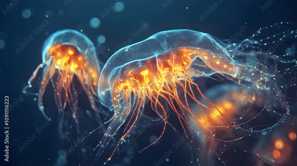 Illuminated Underwater Dinoflagellate: Understanding the Role of Single ...