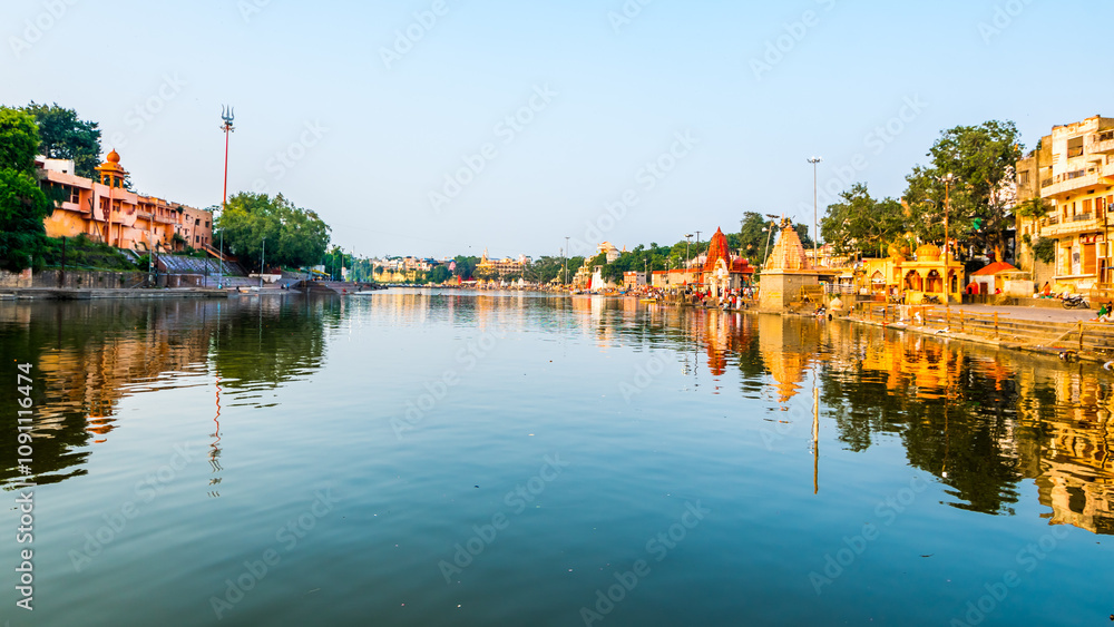 Ram Ghat Ujjain is located on the bank of the river Shipra. The evening ...