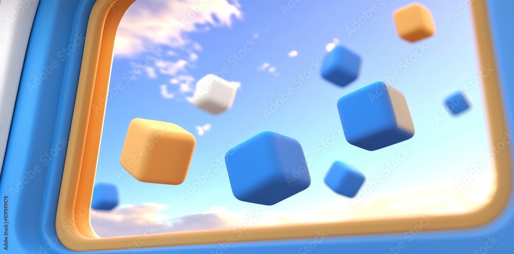 This is an abstract HDRI environment map with a spherical panorama ...