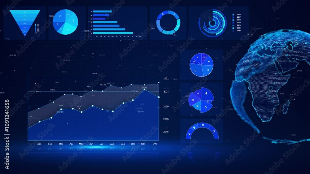 HUD technology infographic elements Sci Fi User Interface data display ...