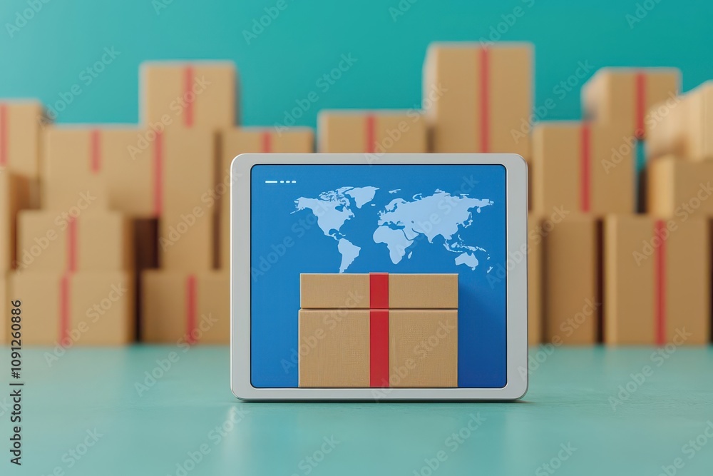 inventory management concept. Warehouse inventory strategy map, real ...