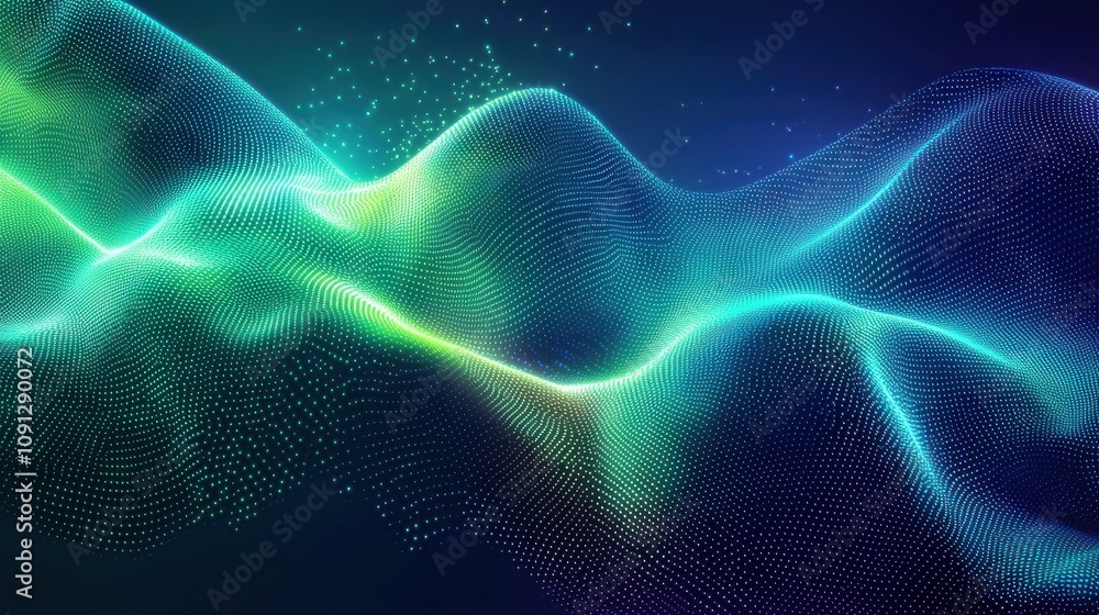 A glowing futuristic background with soft radial gradients in neon ...