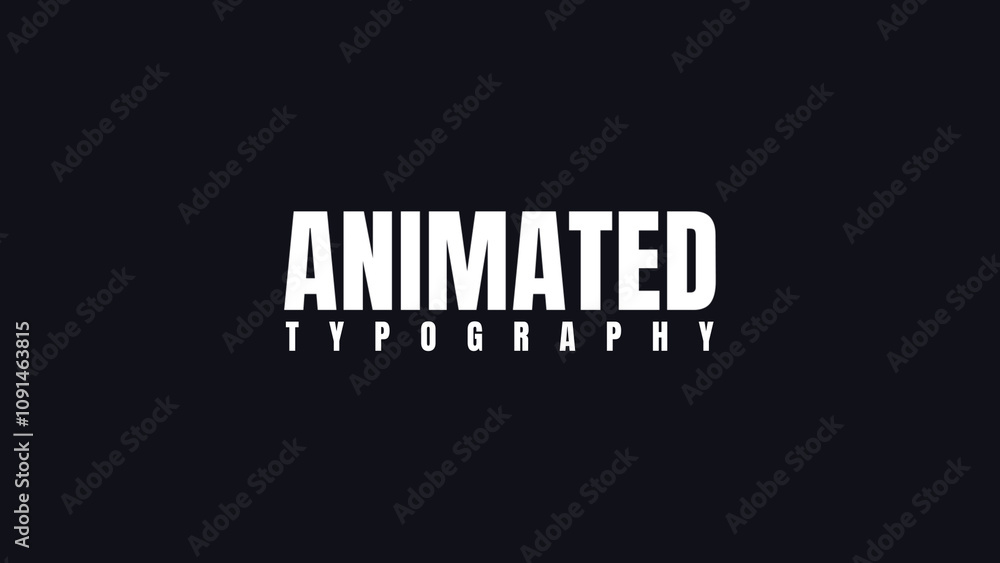 Animated Typography | Minimalist and Elegant Text Animation for Art and ...