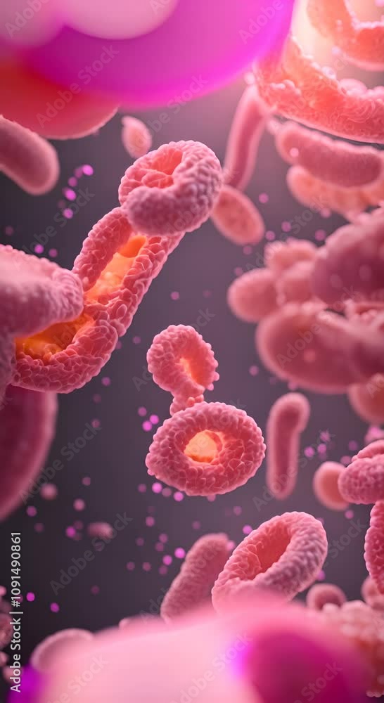 Bacteria inside intestines Microbes inside human gut Gram positive ...