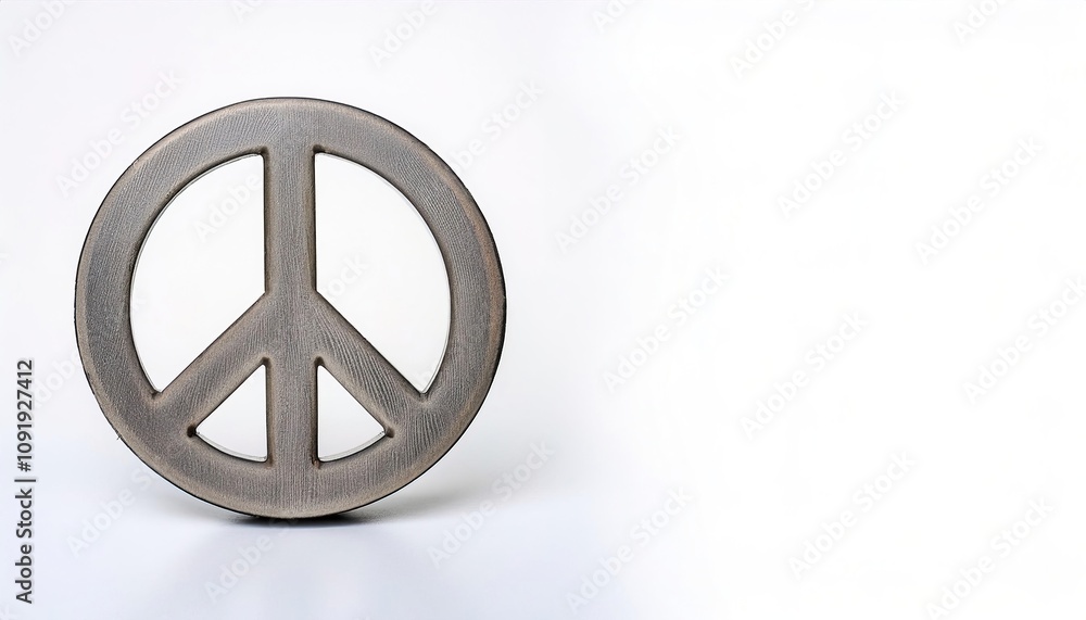 peace hippie 1960s groovy sign or symbol designed for the British ...