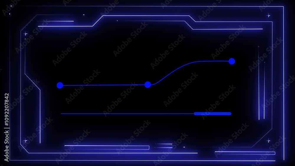 HUD Futuristic Dashboard Interface with Copy space. Hud Frame Digital ...