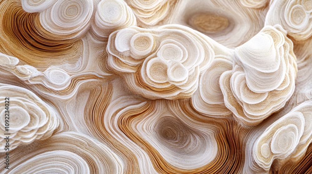 Macro photography of wood grain, intricate patterns in brown and beige ...