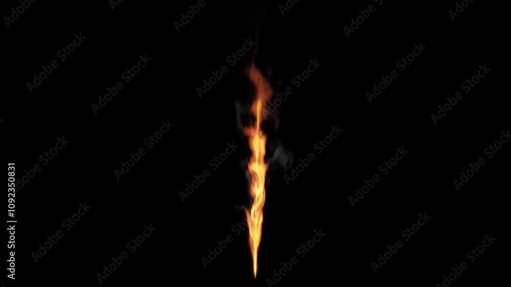 Endless Loop Structure Fire Flame with Alpha Background for Dramatic ...
