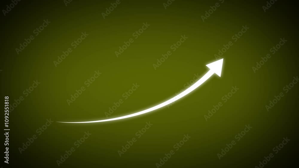 Hand drawn thin arrow graphic animation. Alpha channel. Doodle arrow on ...