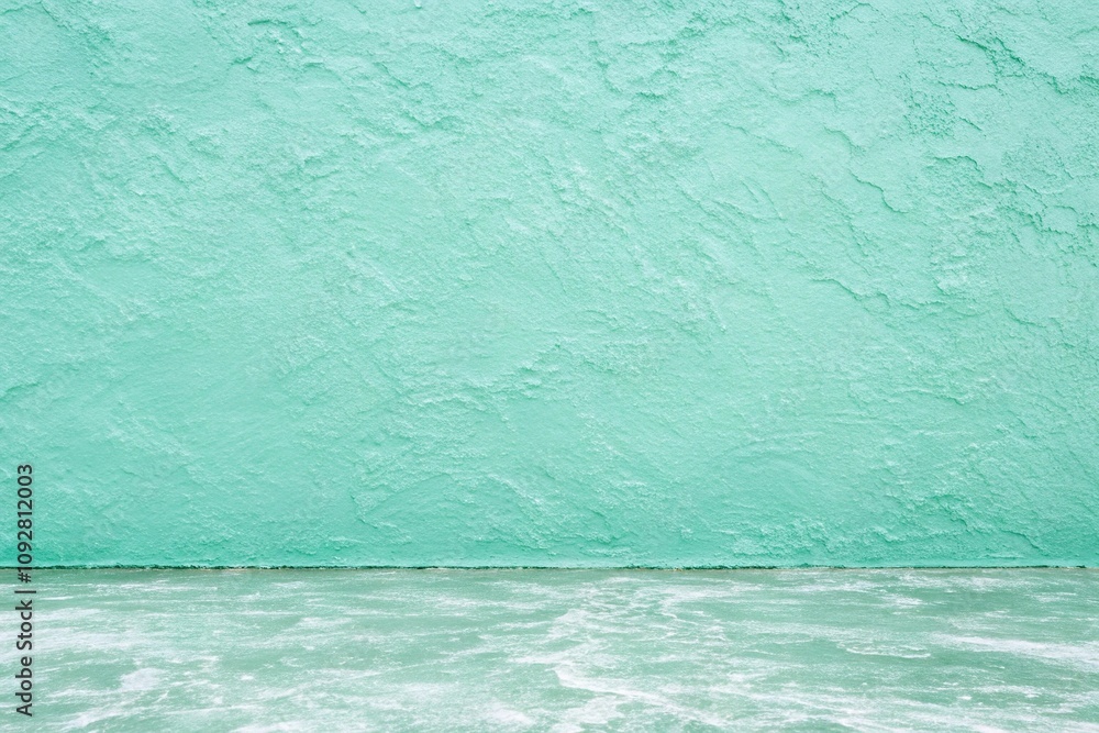 Soft mint green background with subtle texture and slight cool ...