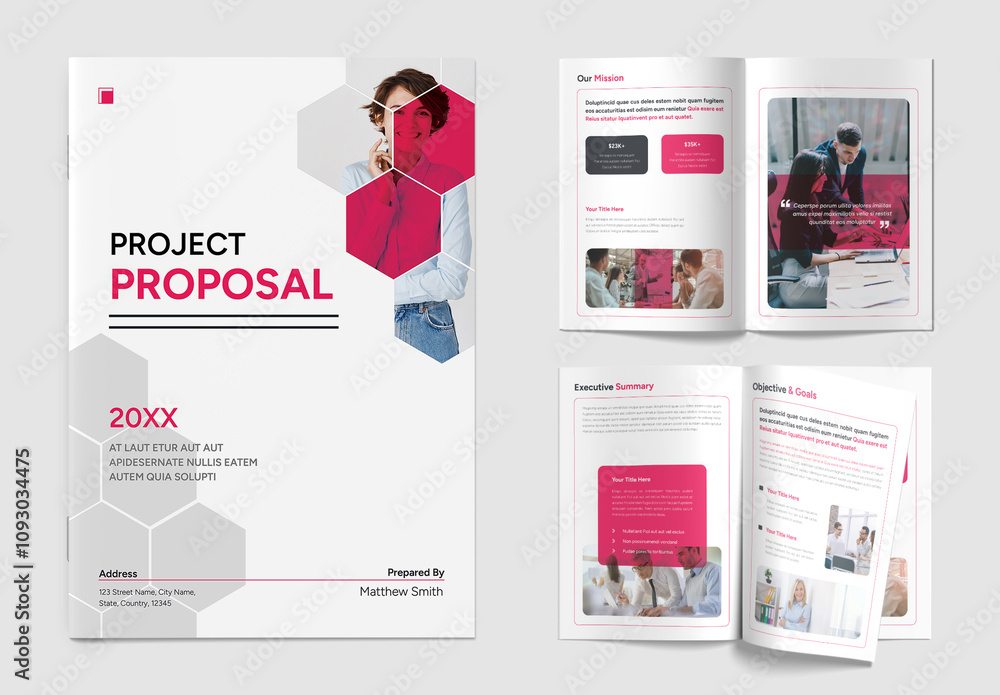 Project Proposal Stock Template | Adobe Stock