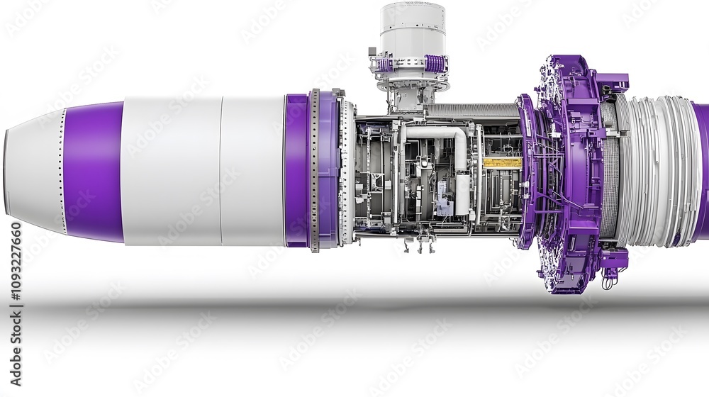 Poster Cross-sectional view of an ICBM highlighting its propulsion and ...