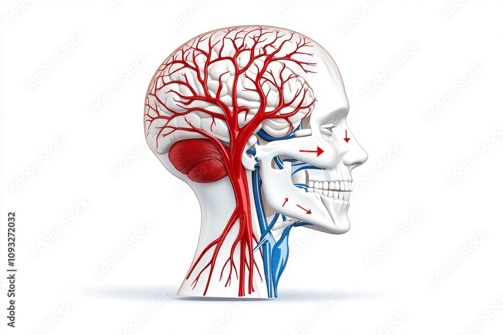 Aorta artery as the central feature of a circulatory system infographic ...