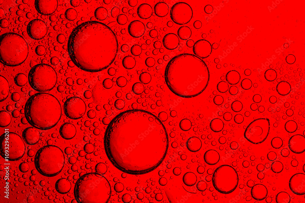 Red macro bubble background,Macro red bubble texture close-up,red macro ...