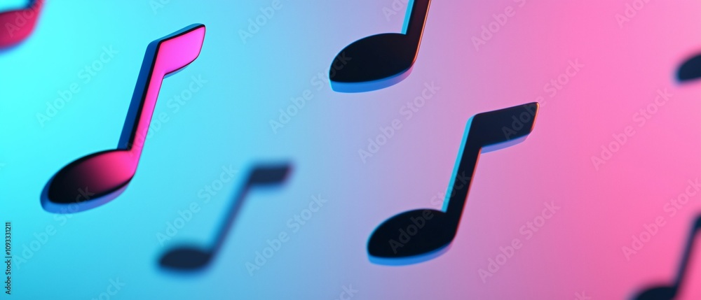ภาพประกอบสต็อก Melody voice and speech concept. A vibrant, abstract ...